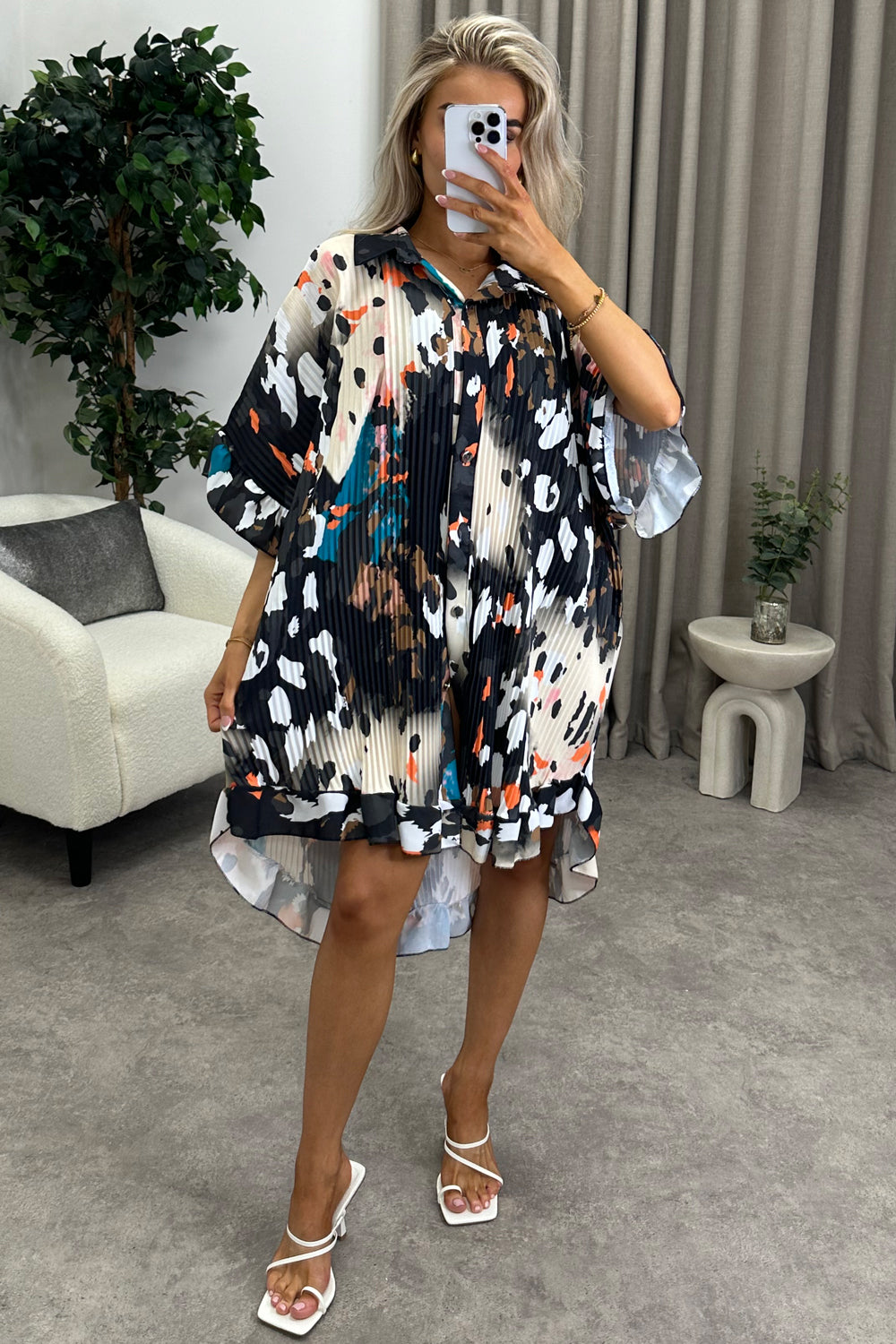Black Floral Print Tie Waist Maxi Dress – LASULA