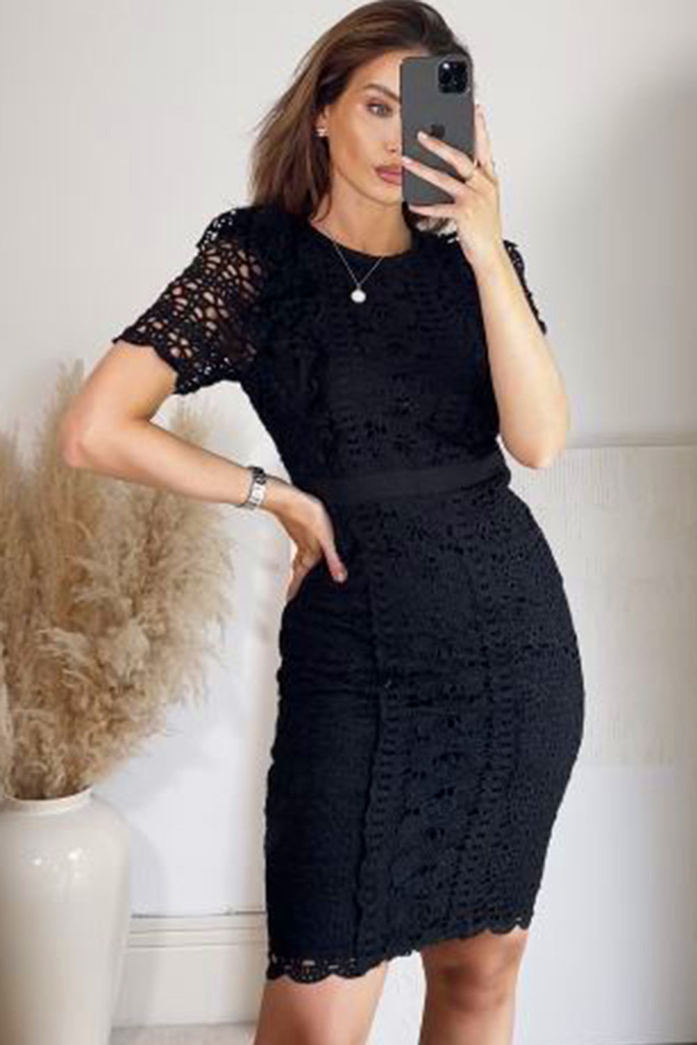 Black Floral Print Tie Waist Maxi Dress – LASULA