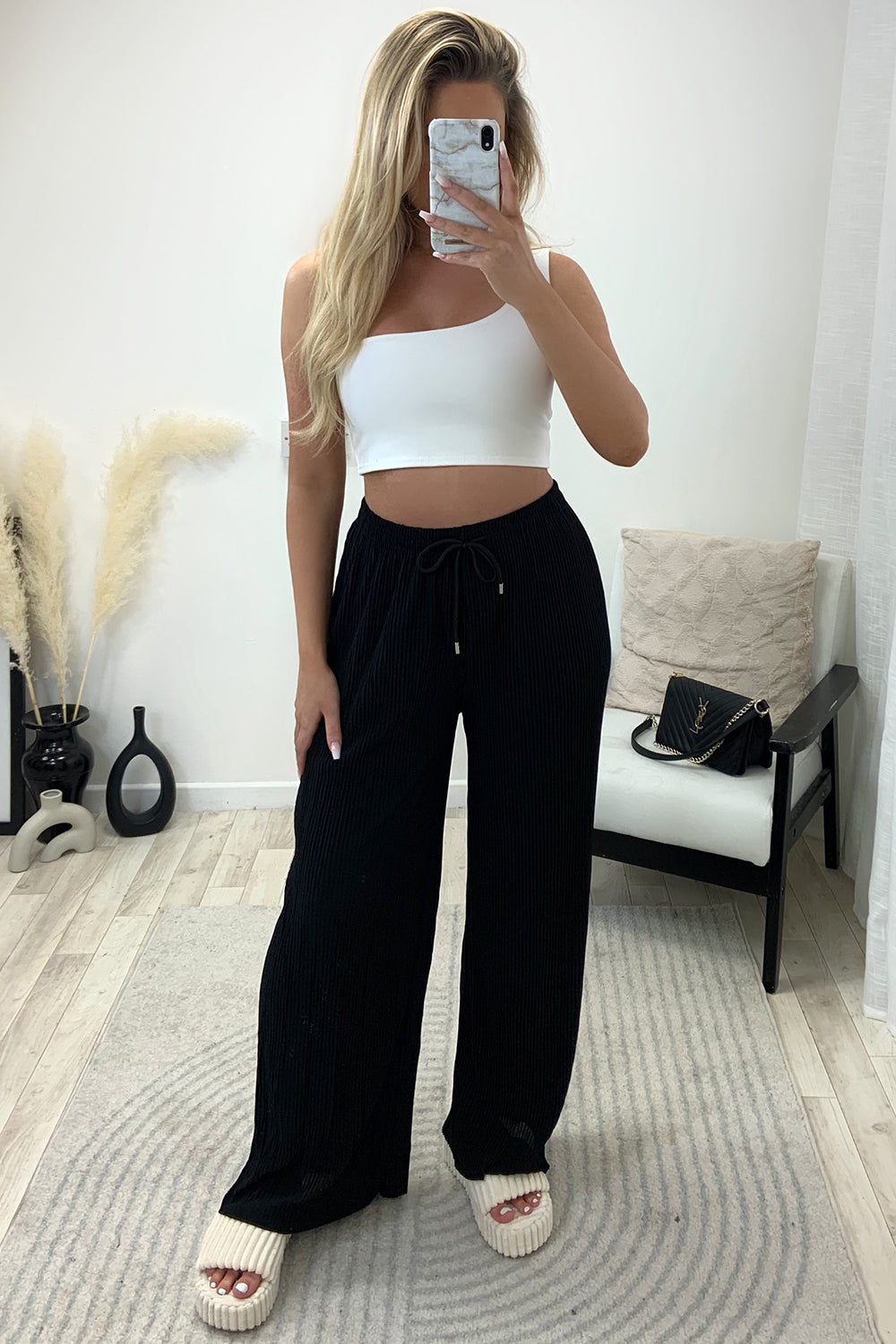 Meg Black PU Faux Leather Rib Biker Panel Leggings – LASULA